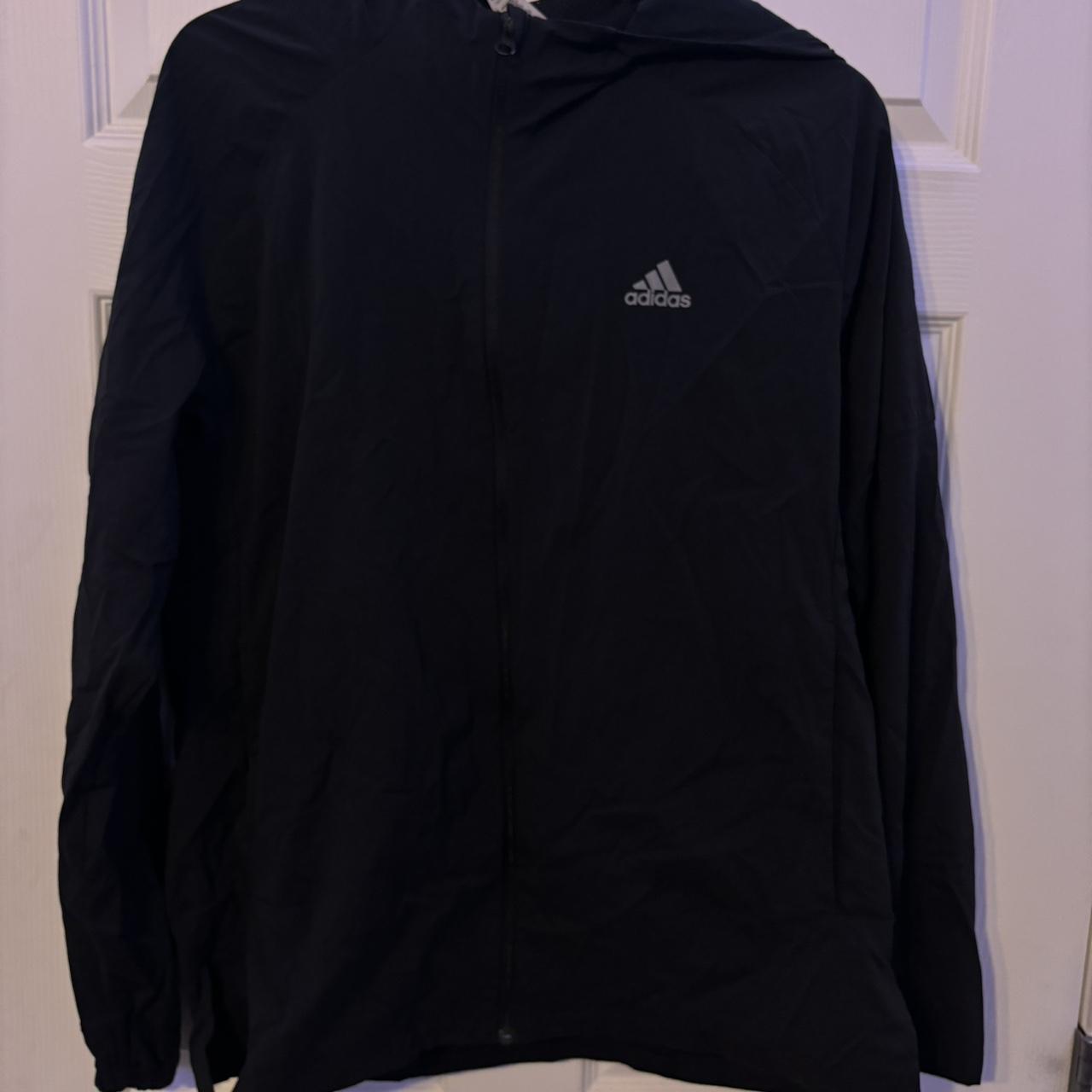 Adidas windbreaker rainjacket Sz: L - Depop