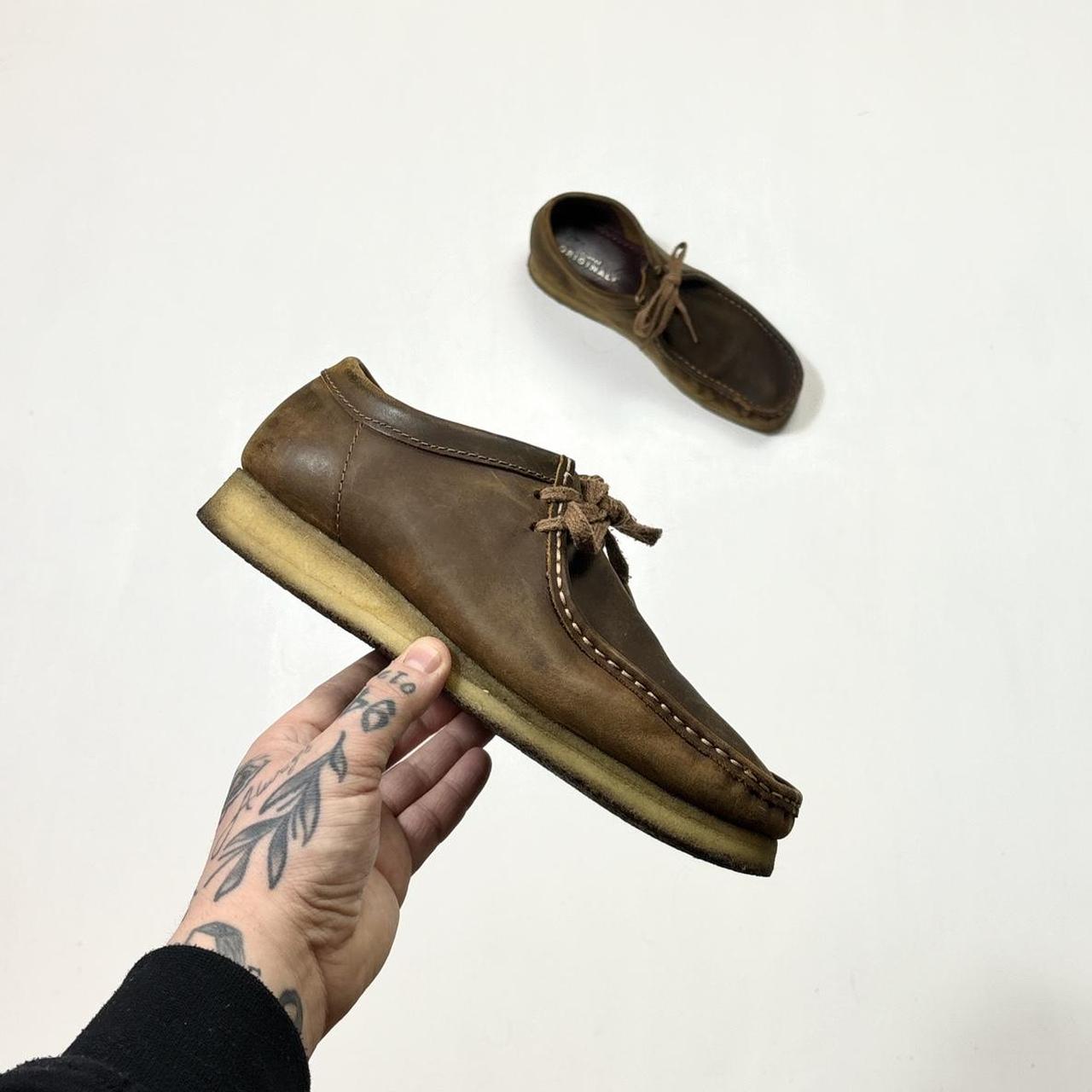 Clarks Brown Leather Wallabees Shoes 📍Size - UK 6... | Depop