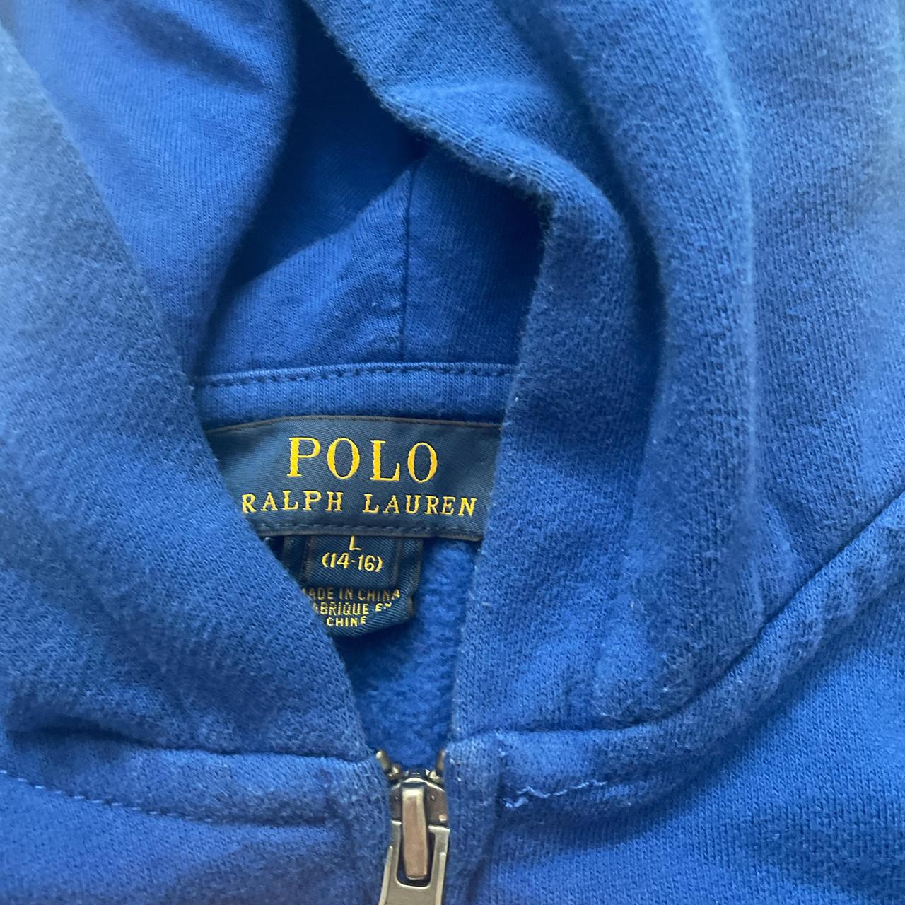 Polo Ralph Lauren Royal Blue Zip up Hoodie Jacket,... - Depop