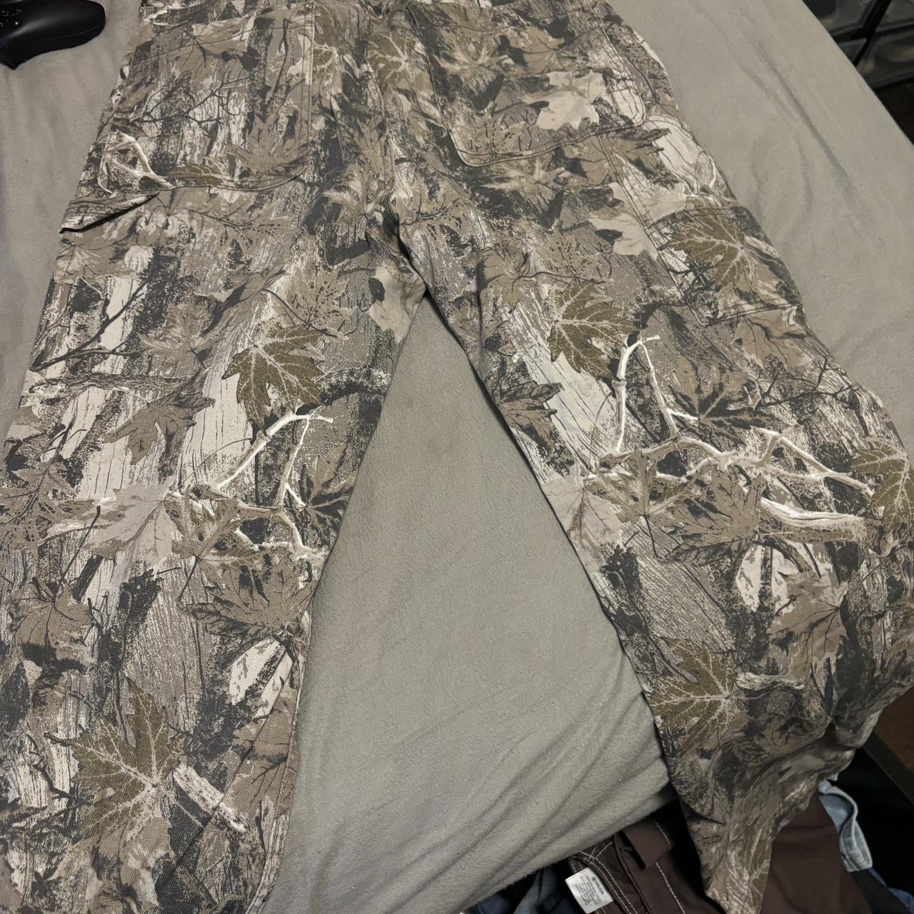 Real Tree camouflage pants in green and khaki... | Depop