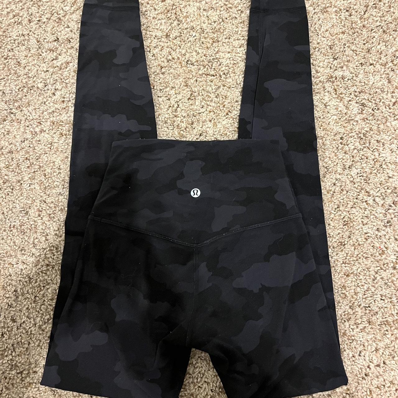 Black camo align leggings 28 inches - Depop