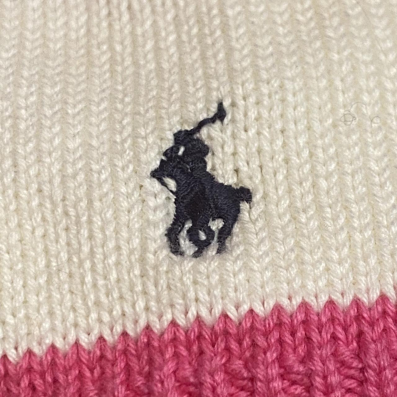 Sick pink and white Polo Ralph Lauren beanie !!! - Depop