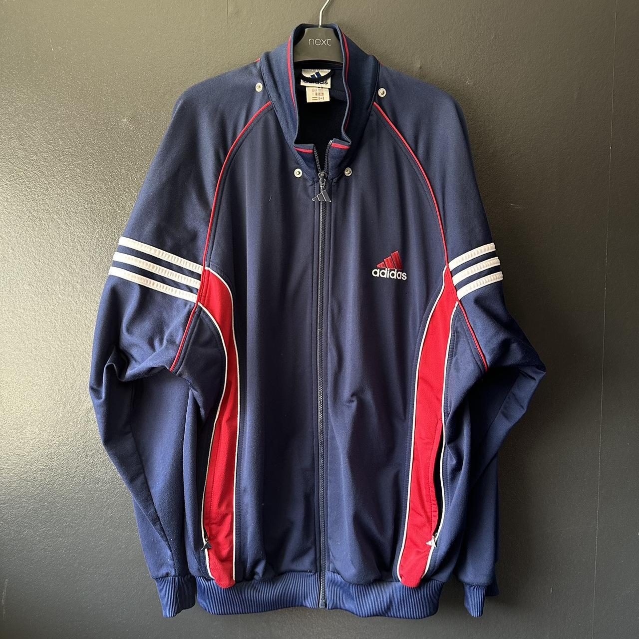 Vintage Adidas Tracksuit Jacket Size:... - Depop