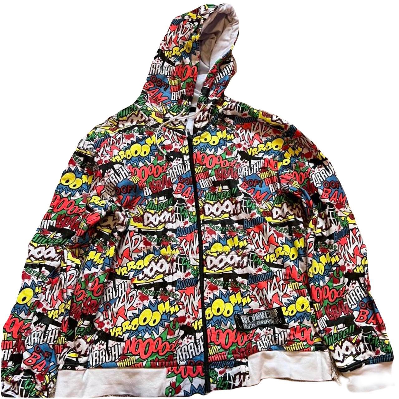 Vintage poison industries zippy comic book hoodie... - Depop