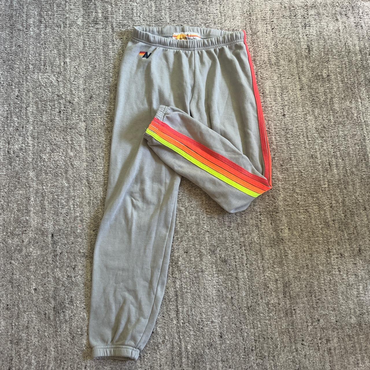 Aviator Nation 4 Striped Sweats -Size M -Worn but... - Depop