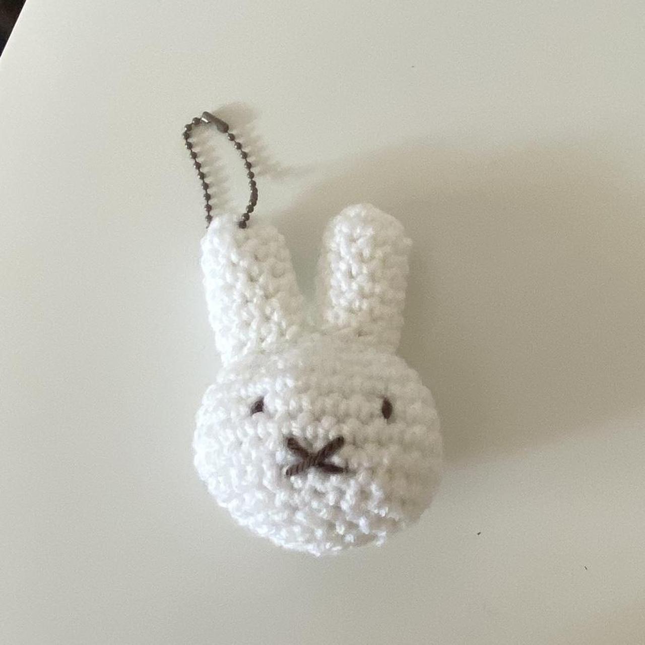 miffy crochet keychain! handmade with love by me!!... - Depop