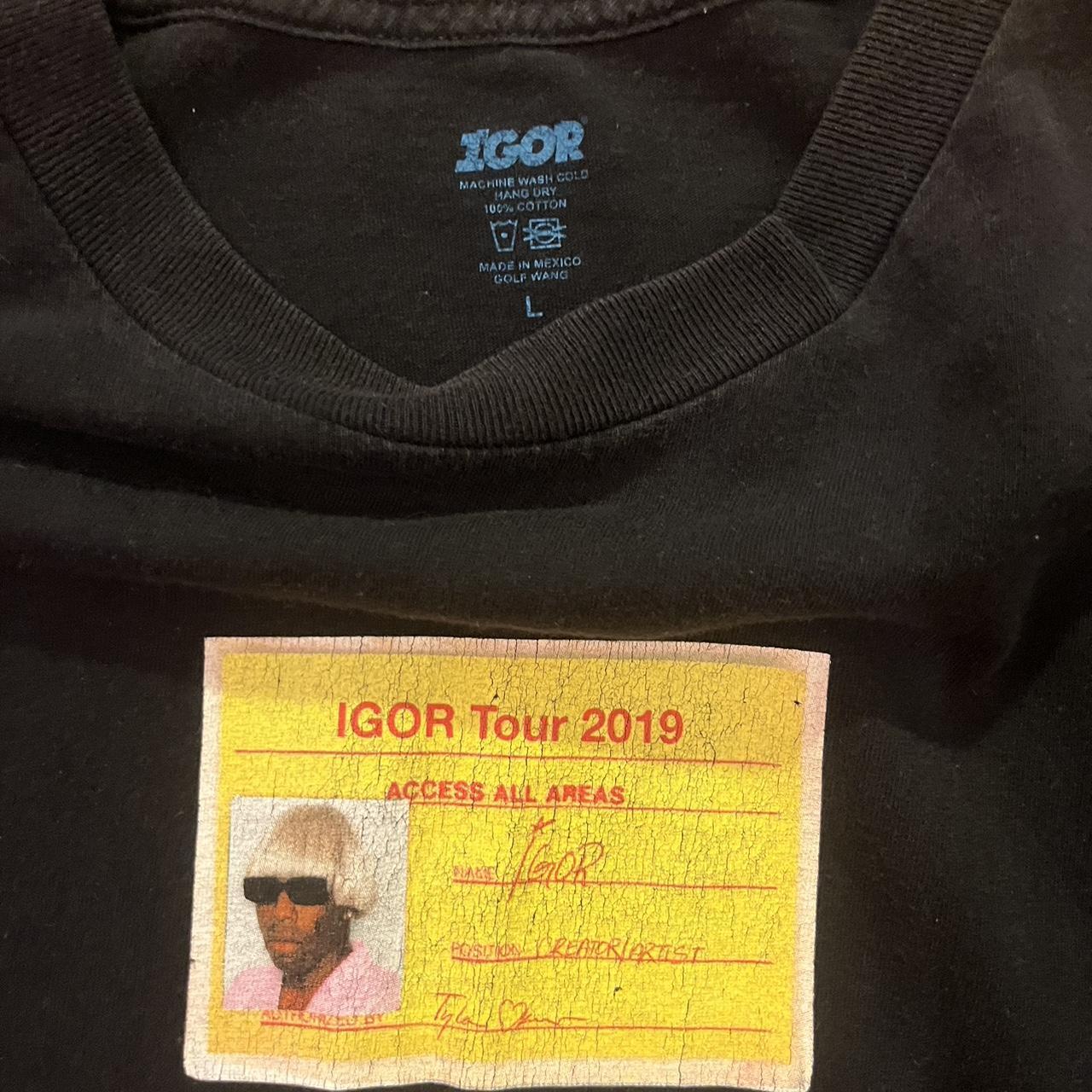 Tyler, the Creator IGOR tour tee license plate... | Depop