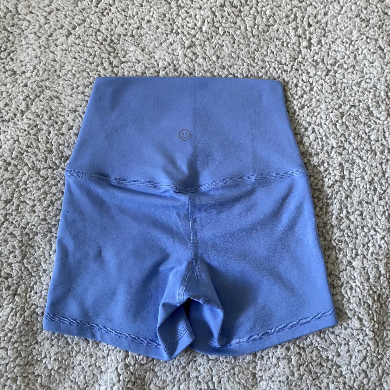 light blue hollister workout shorts!! size: xxs... - Depop