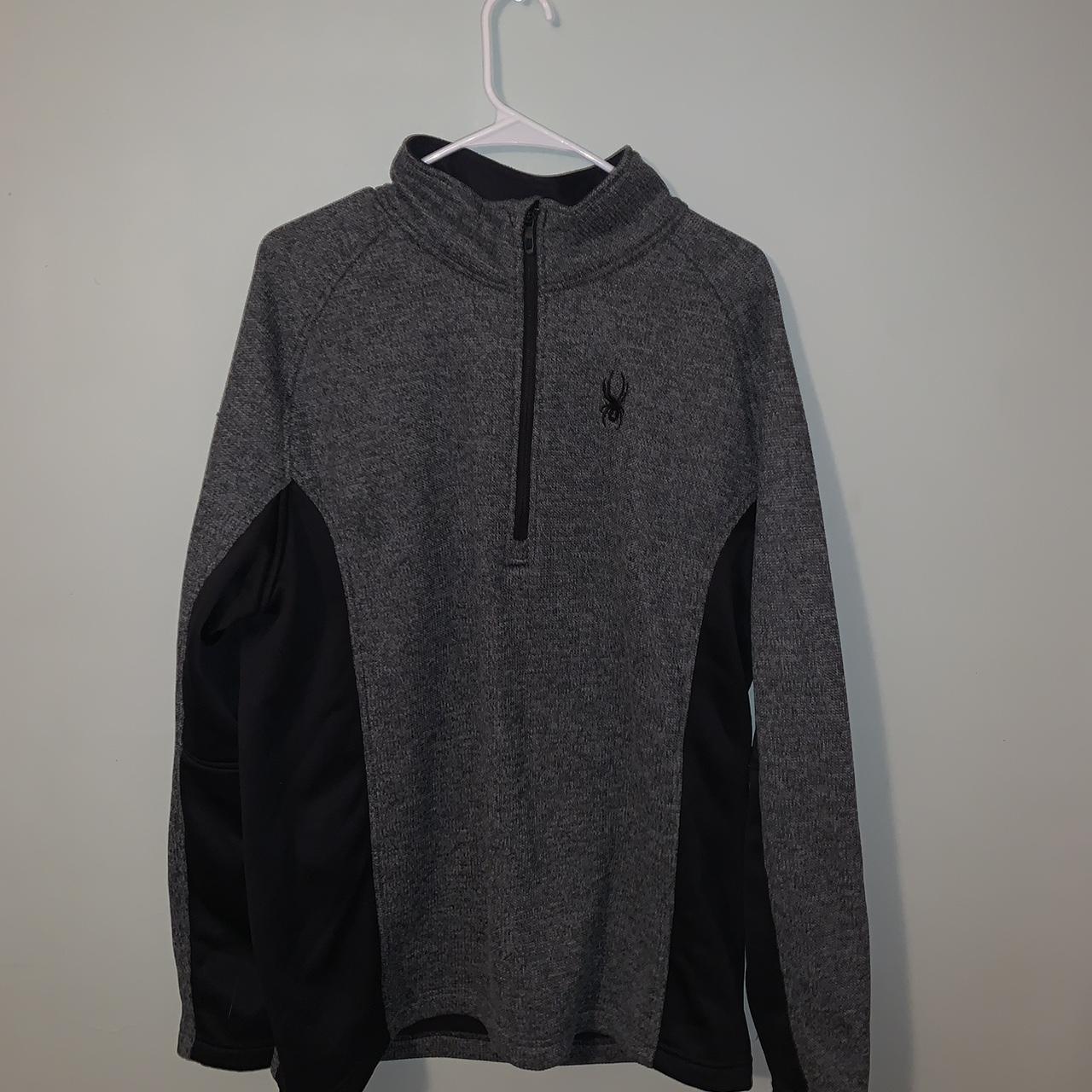 Grey and black Spyder sweater perfect condition - Depop