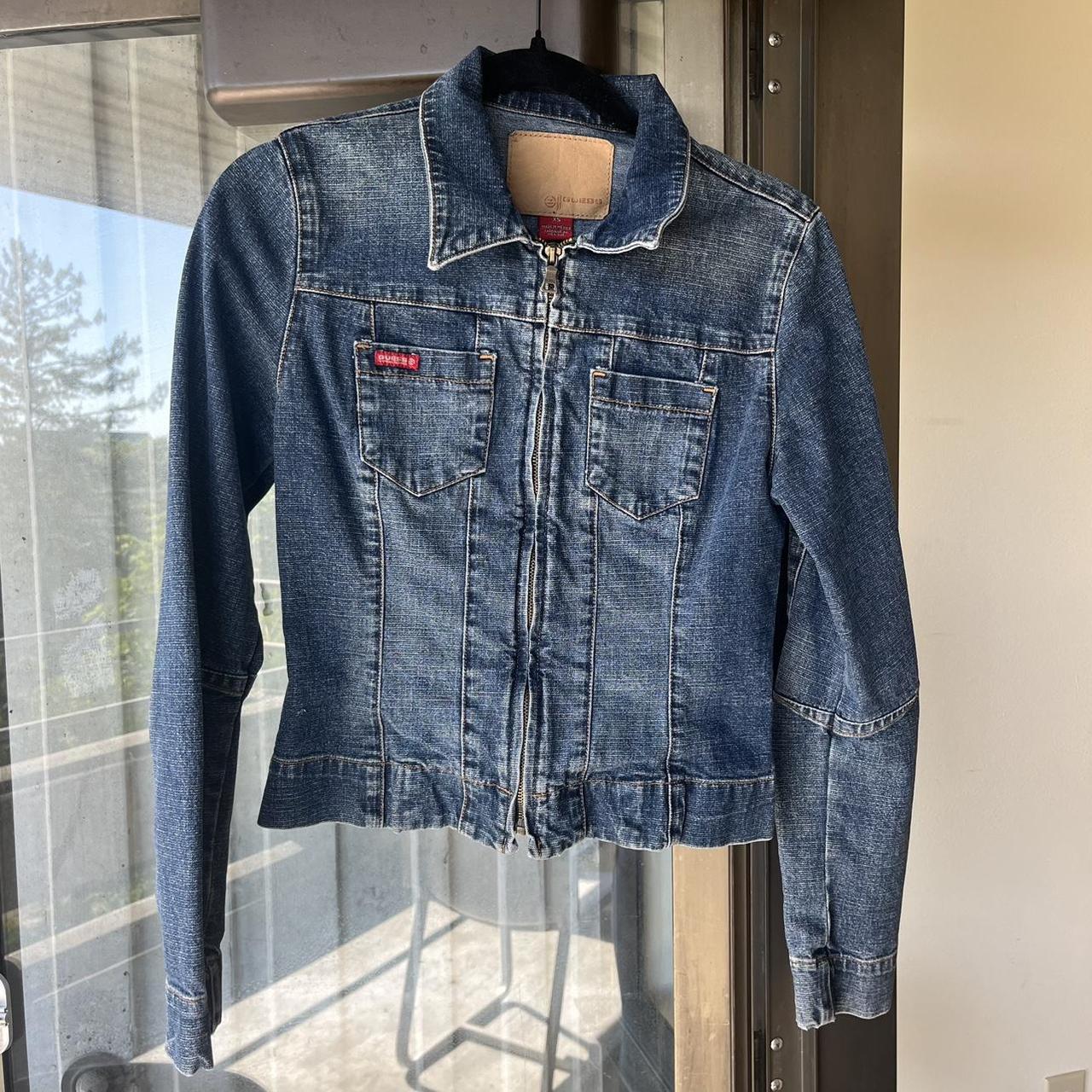 Guess Women's Blue Jacket | Depop