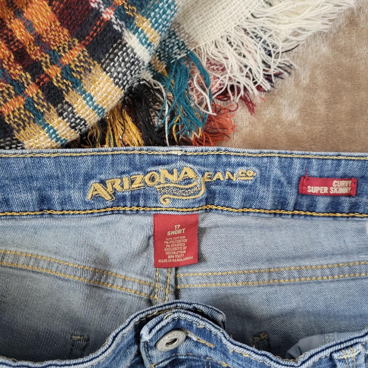Cute 2010s Arizona Jean Co. Curvy super skinny light... - Depop