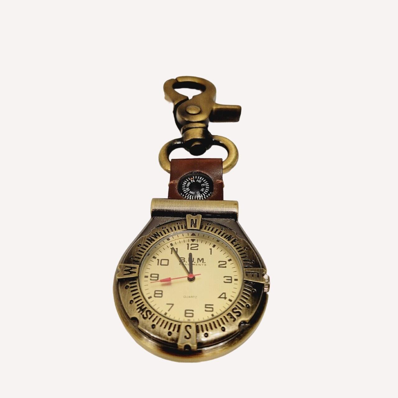 VTG Bum Equipment Black Dial Gold Tone Rectangle... - Depop