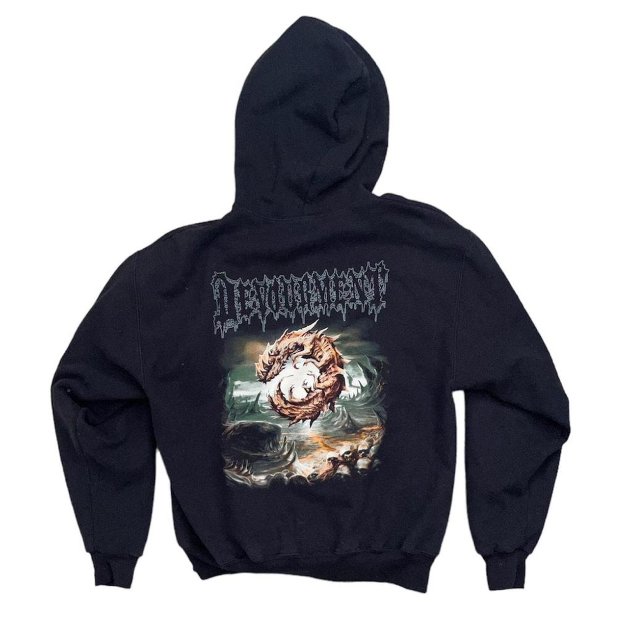 Vintage Devourment zip hoodie size Large Unleash... - Depop