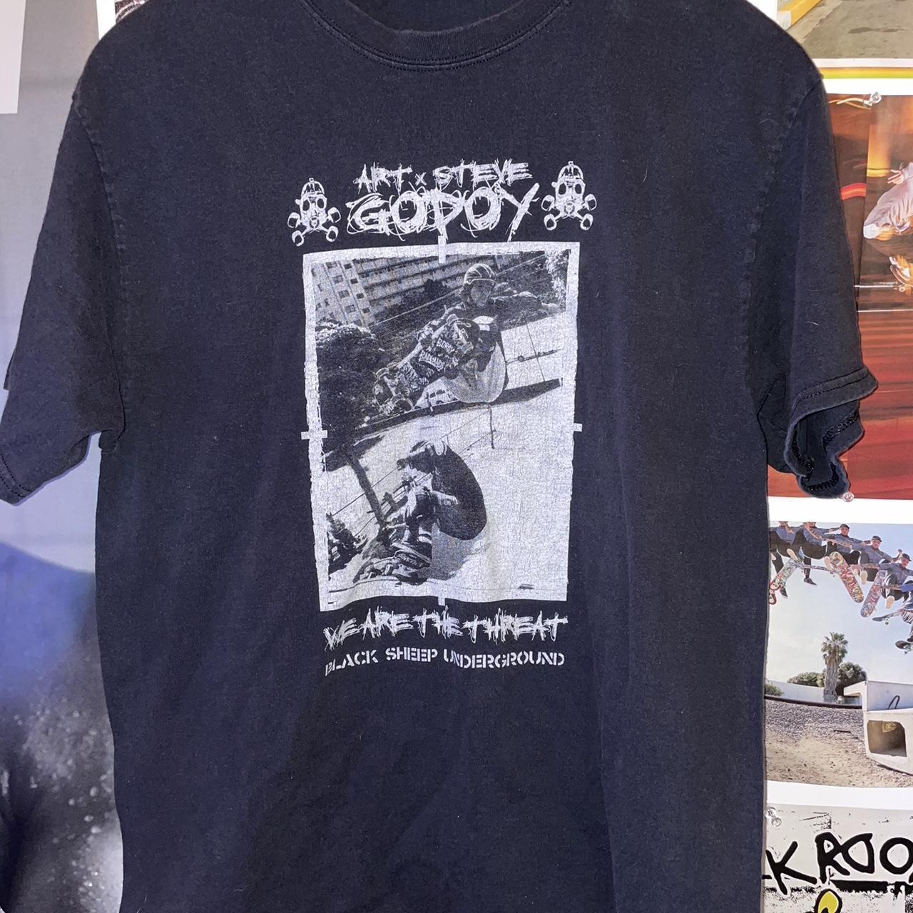 Art x Steve Godoy skate tee. Black Sheep... - Depop