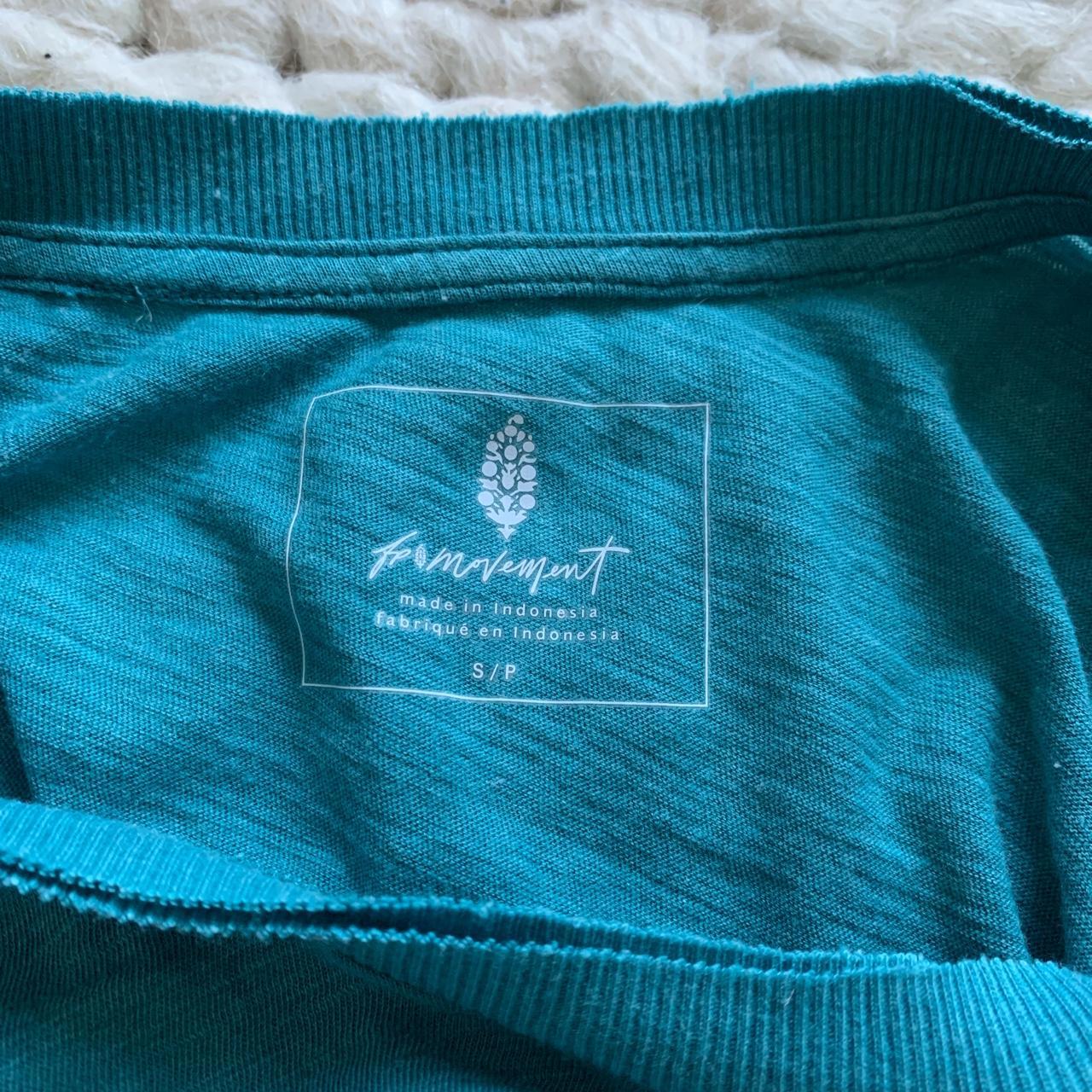 Free People Women's Blue and Green Vest | Depop