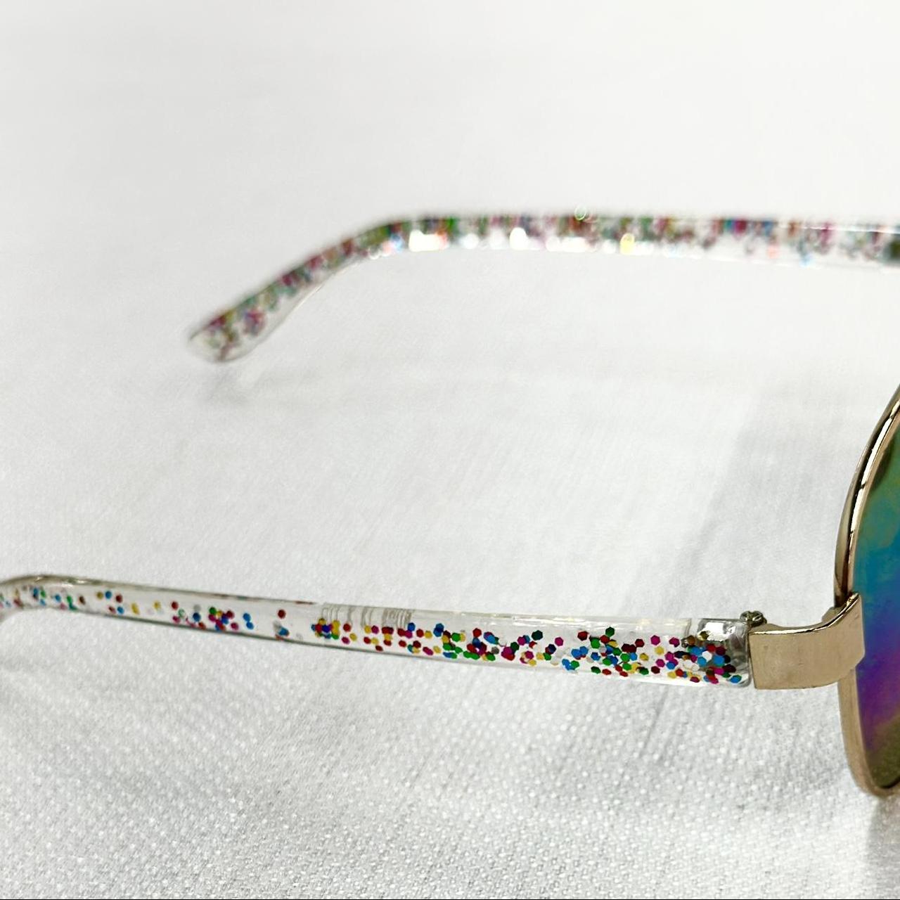 colorful sparkly sunglasses some wear that should... - Depop