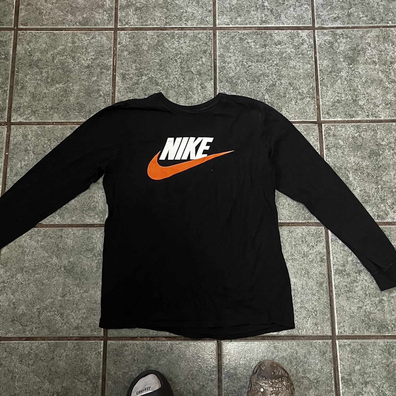 Nike black long sleeve - Depop