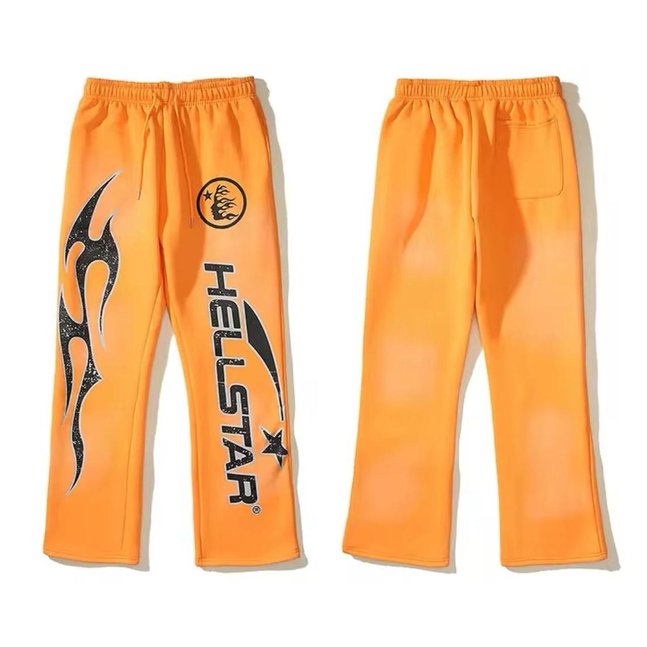 Hellstar orange sweatpants - Depop