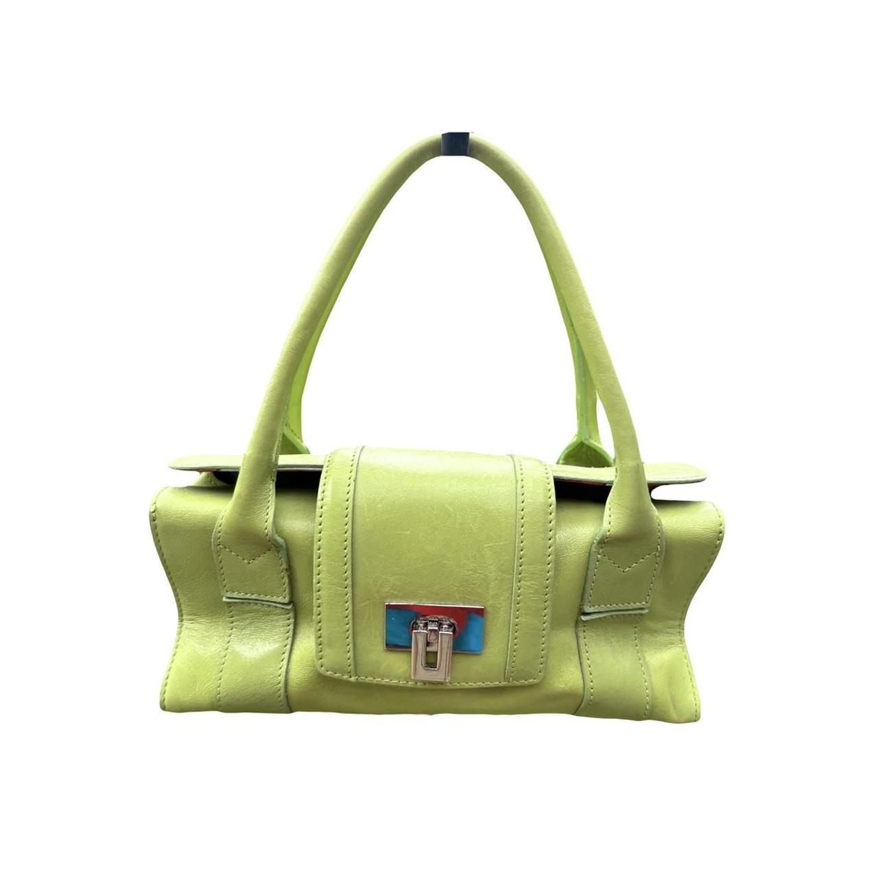 Lime Green Leather Handbags