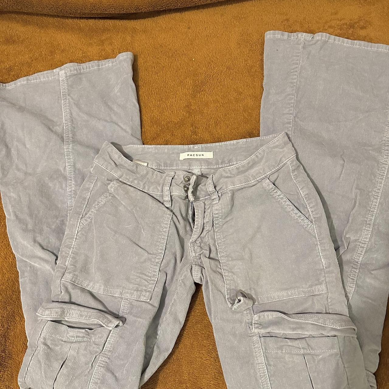 PacSun Low-Rise Raver Flair Jeans size - 23 worn... - Depop