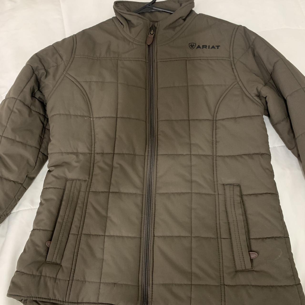 brown Ariat jacket size S been worn a couple of... - Depop