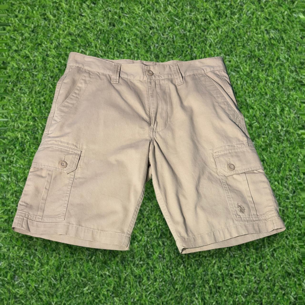 Khaki Cargo Shorts Size Mens 32” Neverworn Depop