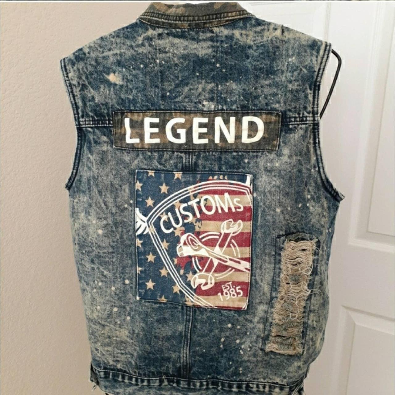 Diamond Stash Distressed Jean Biker Legend... - Depop
