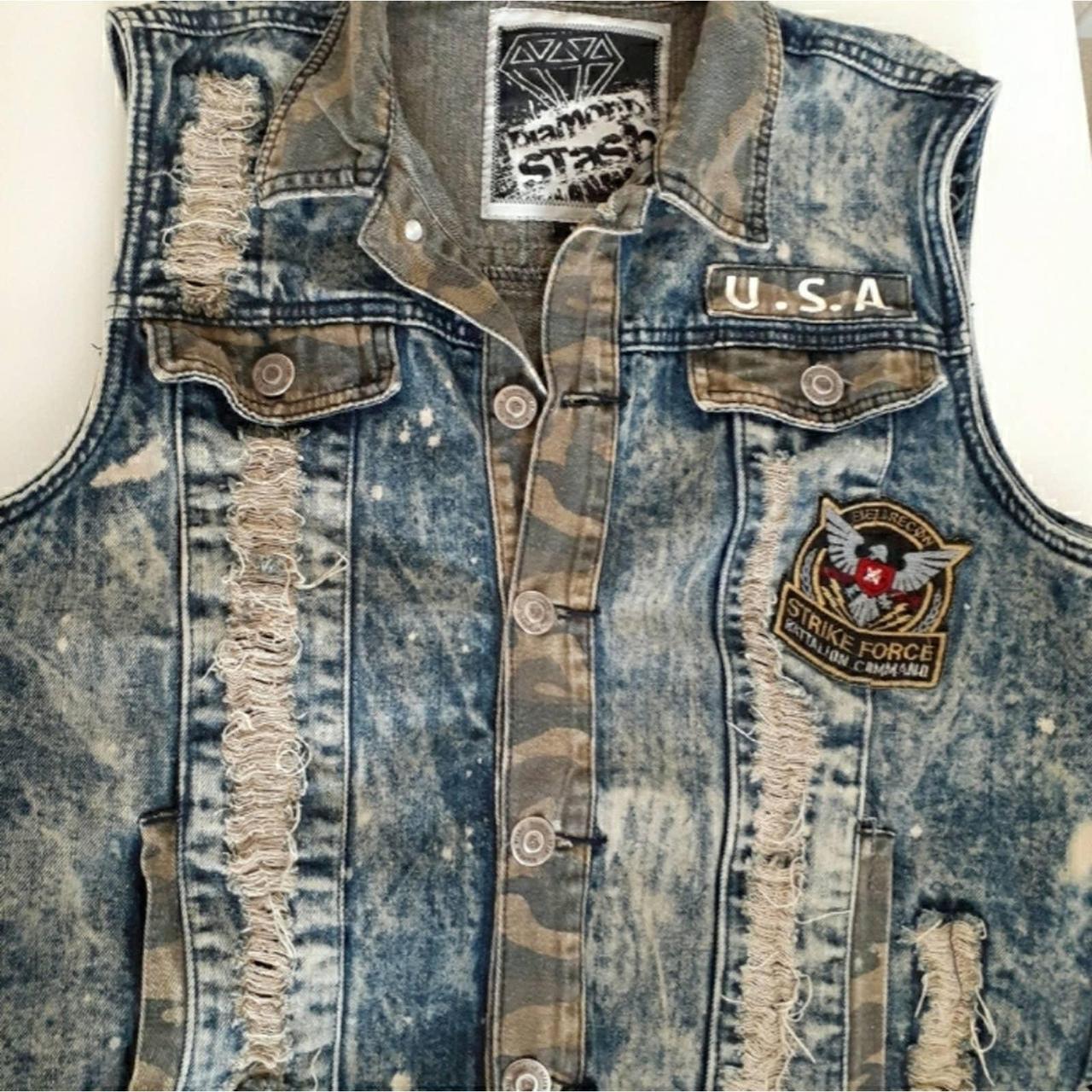 Diamond Stash Distressed Jean Biker Legend... - Depop