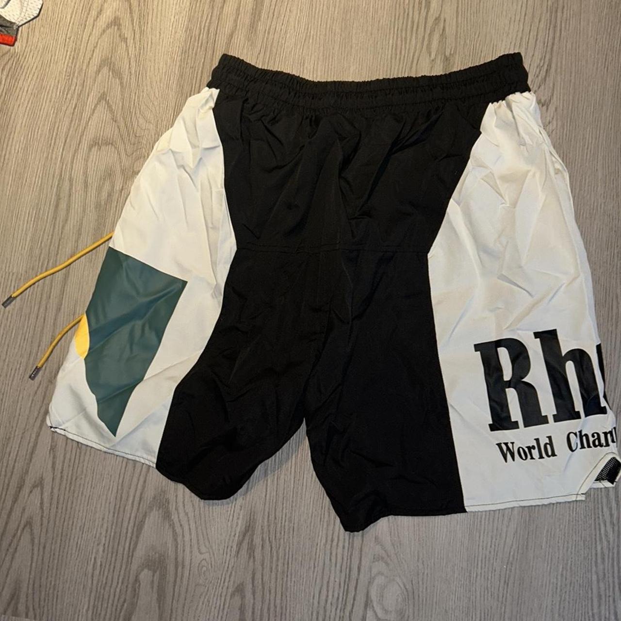 Rhude panel logo shorts - Depop