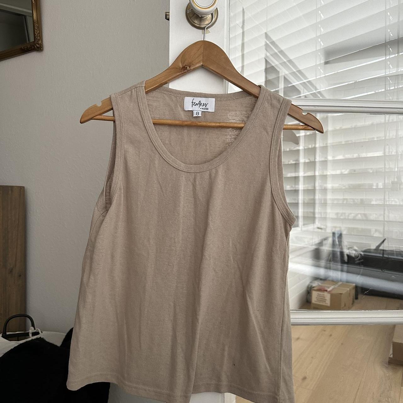 Feather and Noise Tan Tank Size 8 #fandn... - Depop