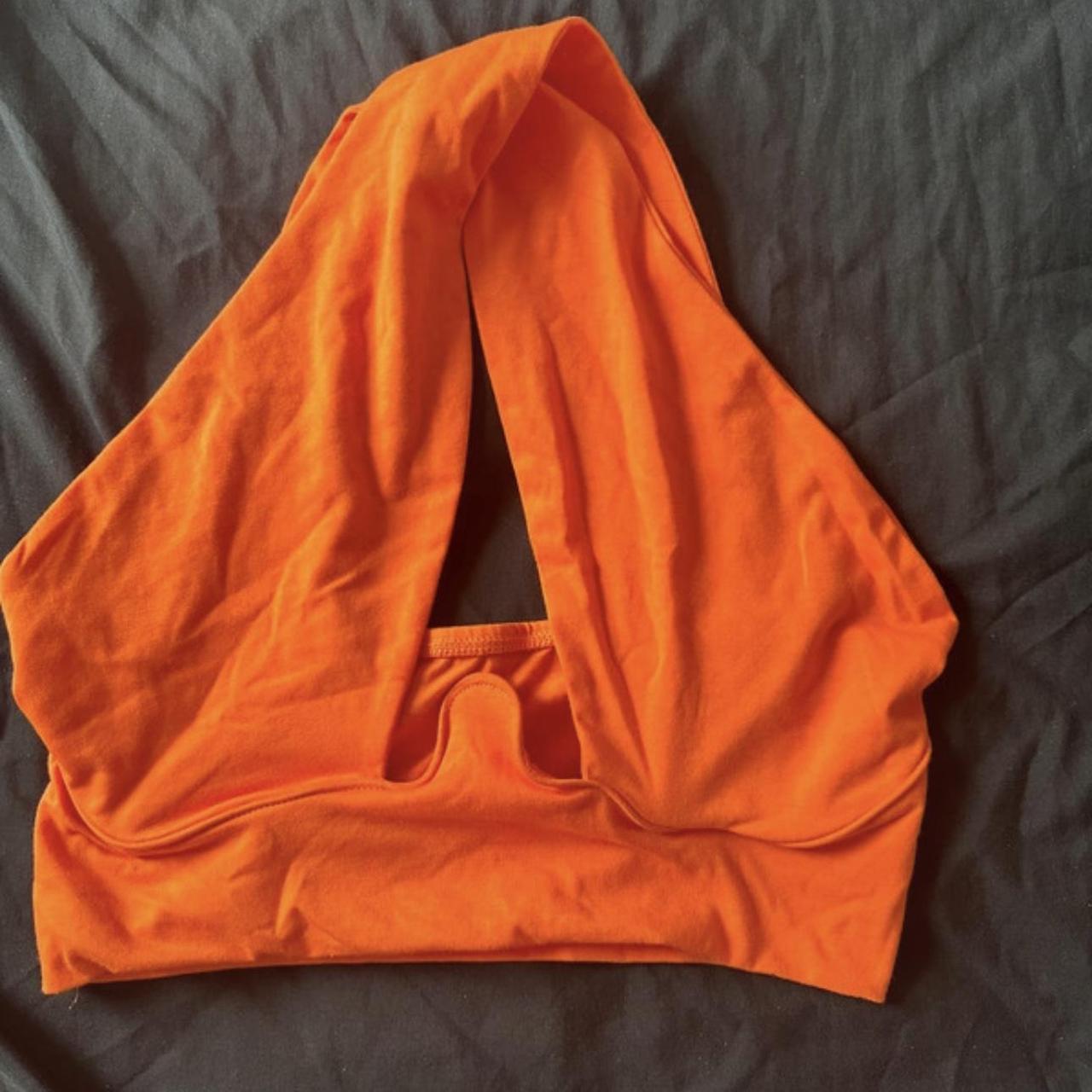 Orange cross over crop top #crossover | Depop