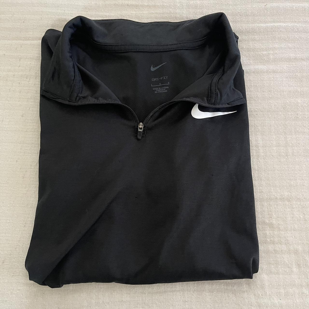 large nike counter zip up dry fit don’t pay with... - Depop