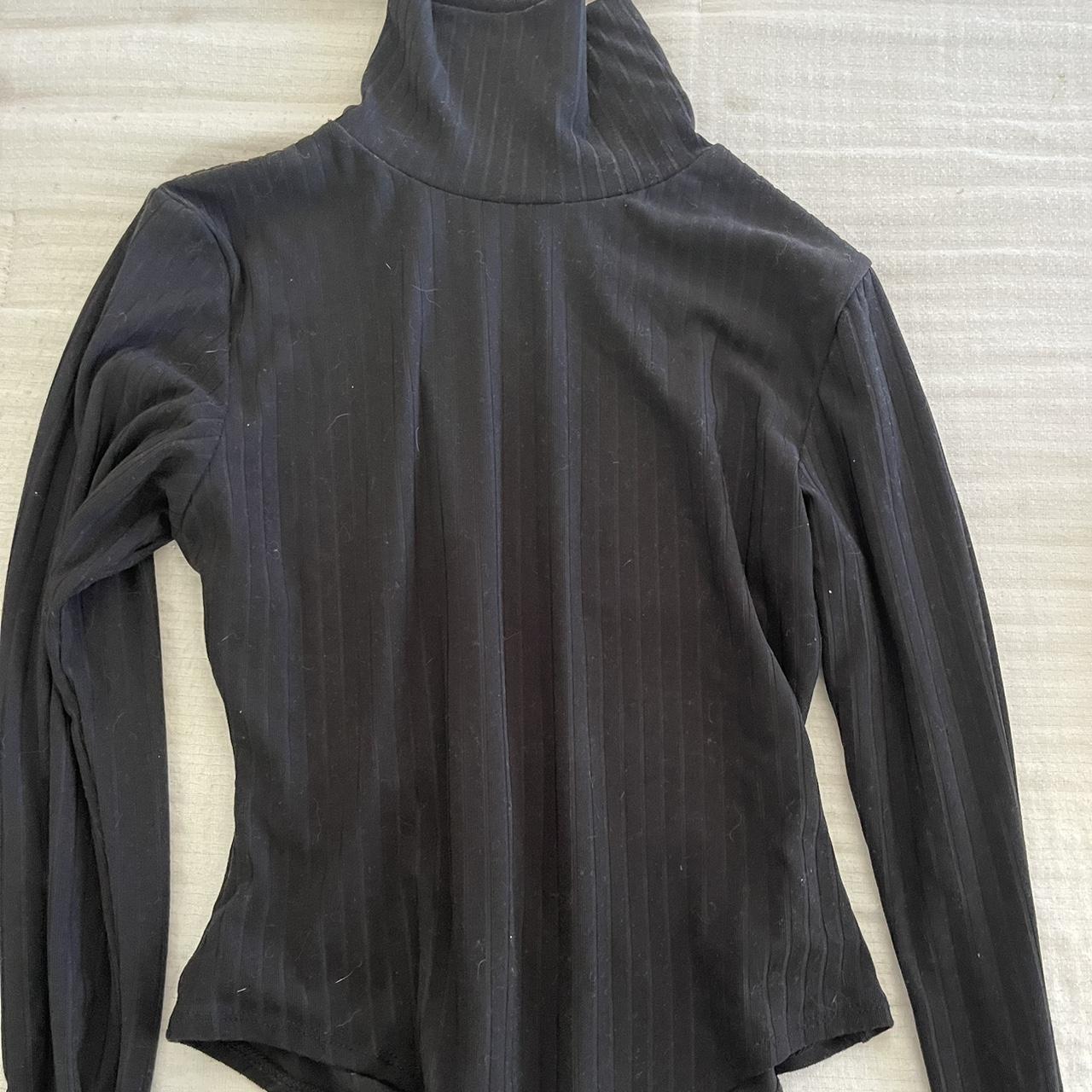 black turtle neck body suit! don’t pay with paypal... - Depop