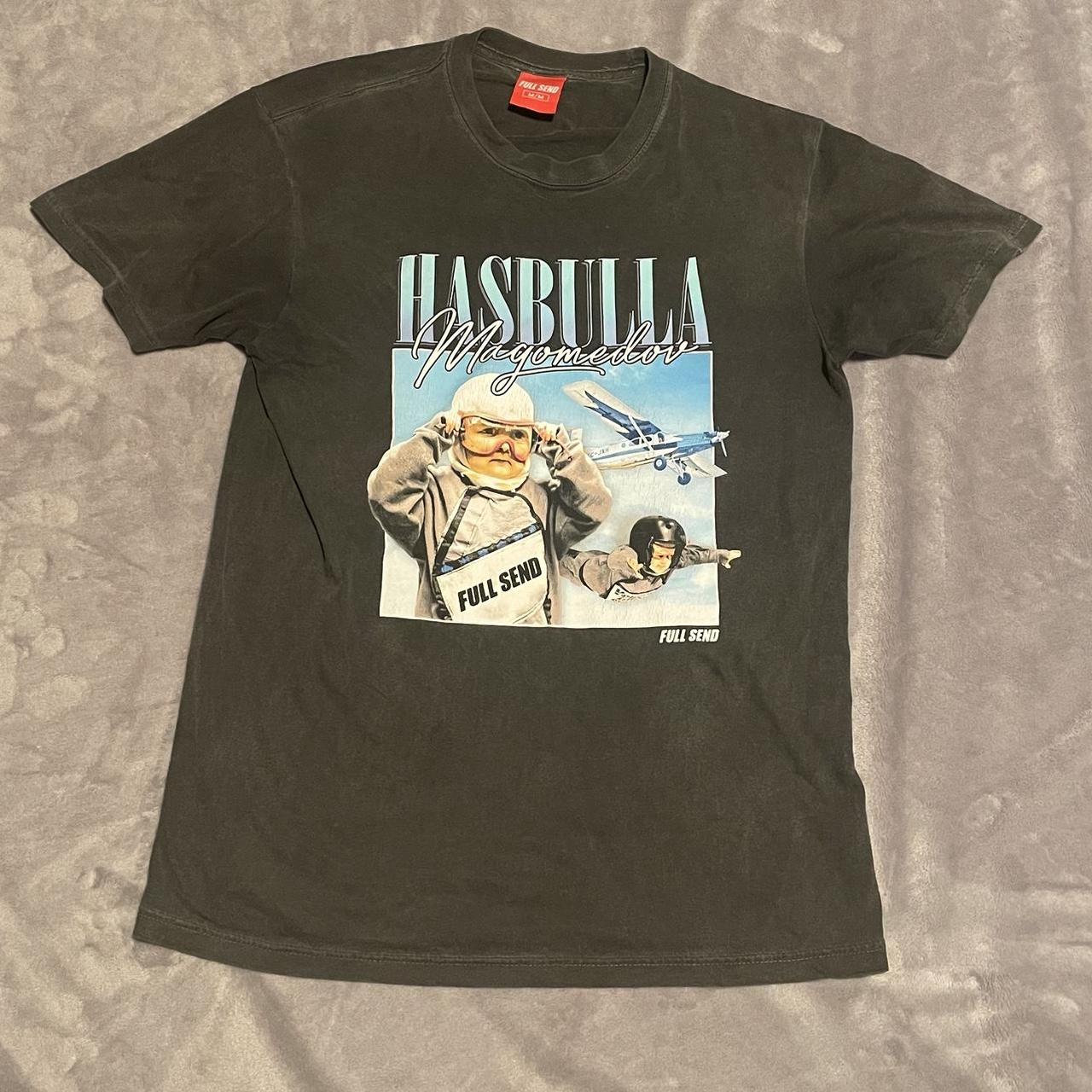 Hasbulla Skydiving Tee Full Send Vintage Black ... - Depop