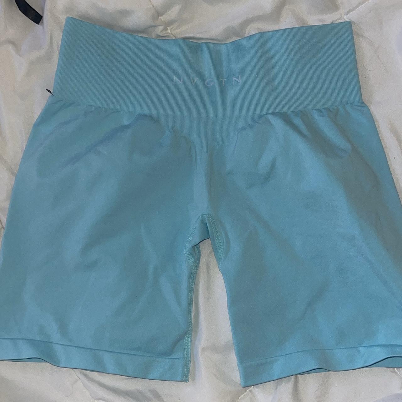Nvgtn Blue Shorts Medium Size Like New Depop