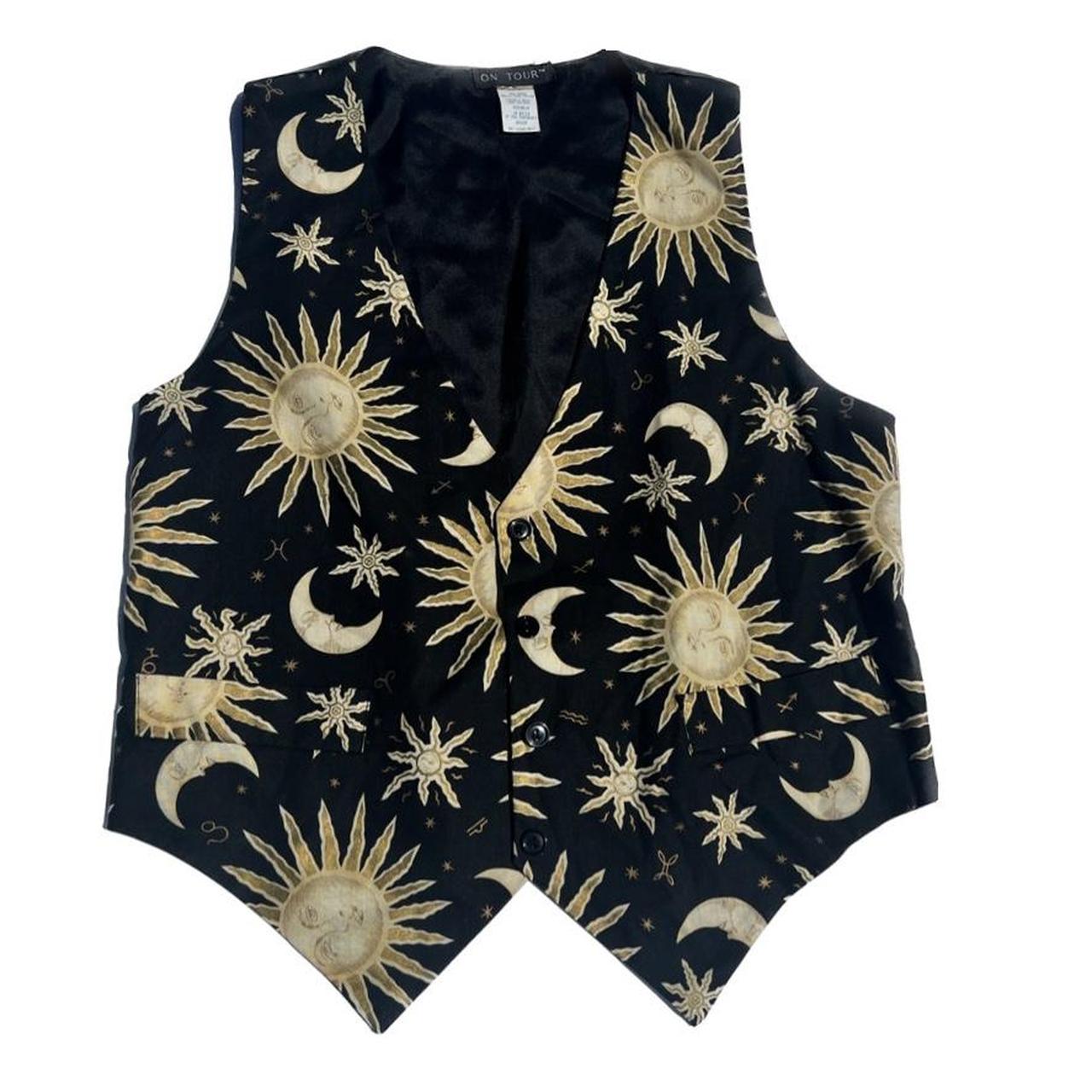 Vintage Celestial Vest Brand “On Tour” Size:... - Depop