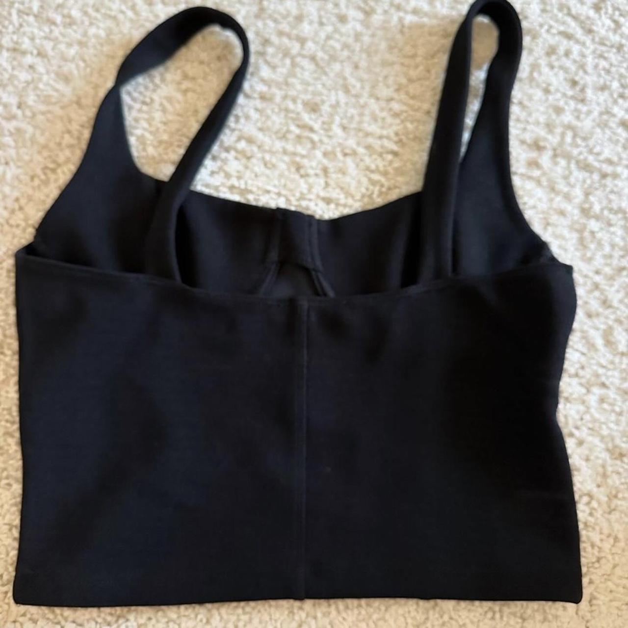 ZARA black corset tank size M | Depop