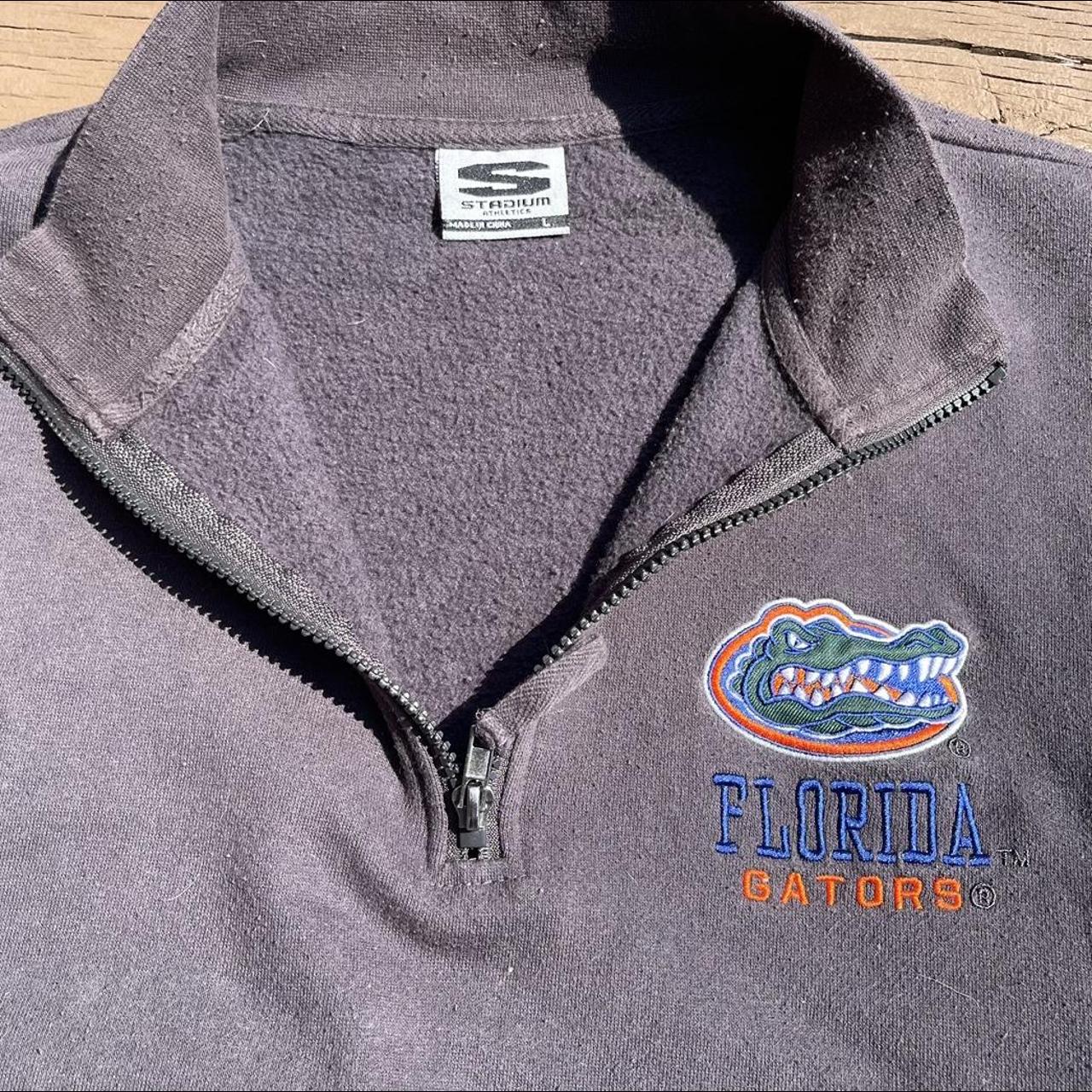 good condition university of florida 1/4 zip mens... - Depop