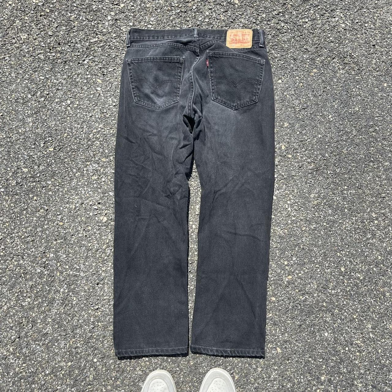 levi 505 tagged 34x30 but measured 34x29 men’s black... - Depop