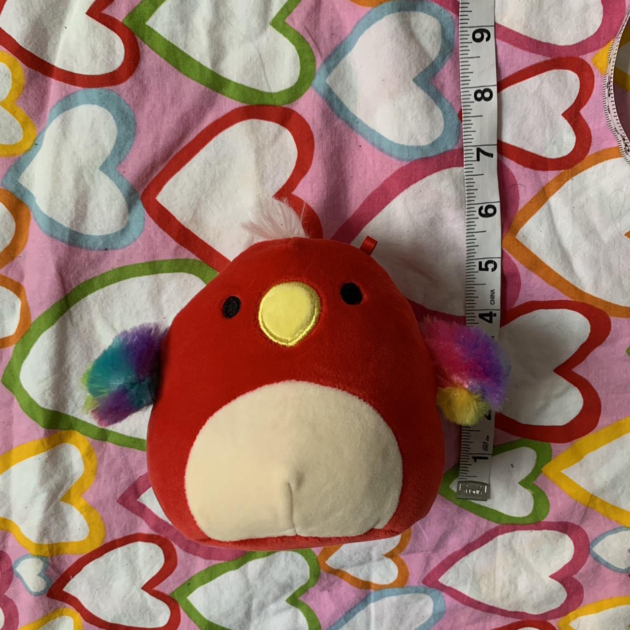 Paco the red parrot Squishmallow- size is an... - Depop