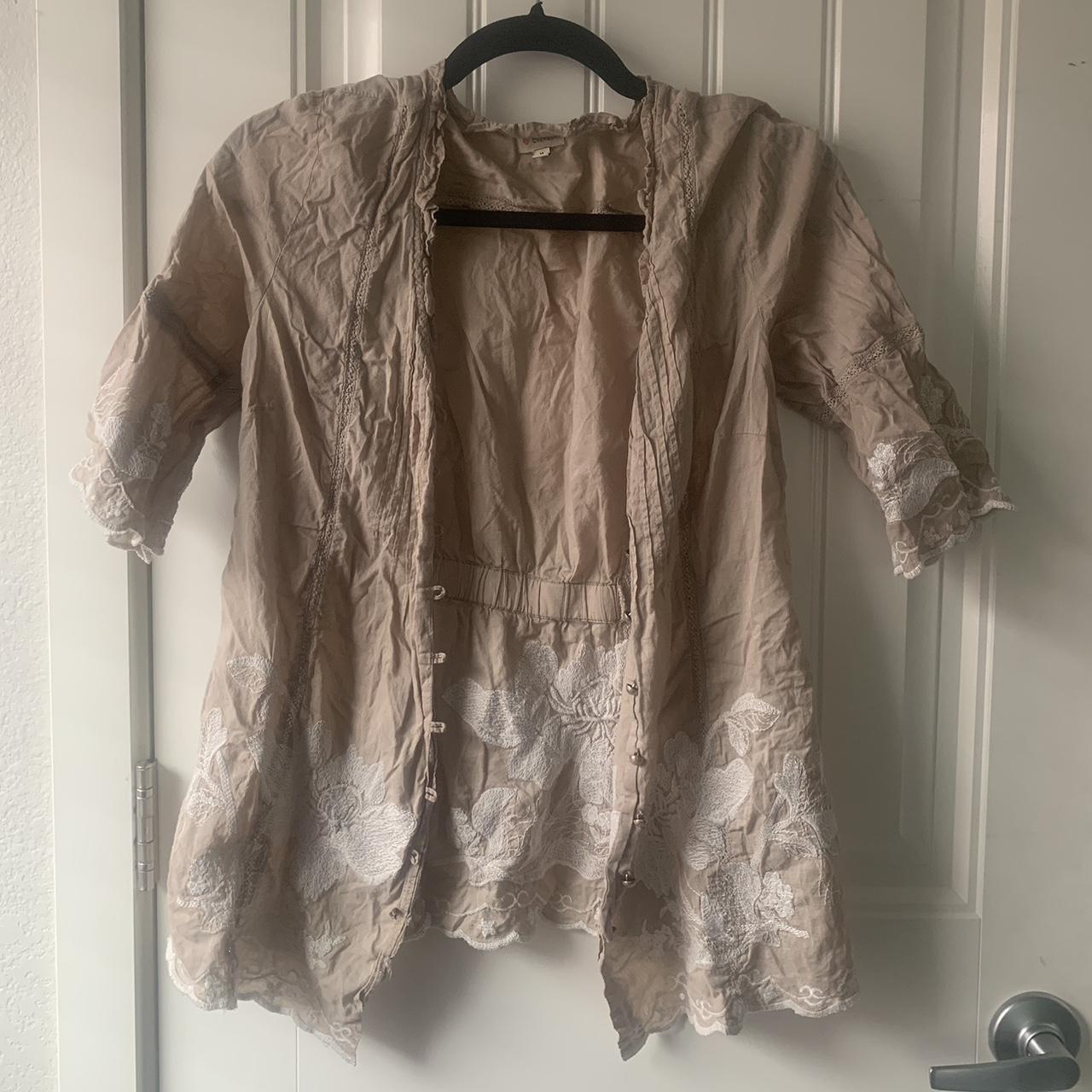 Dainty lace floral 2000s whimsy goth top women’s... - Depop