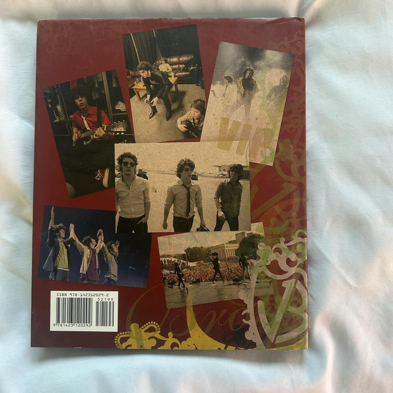 Jonas brothers burning up music merch hardcover book... | Depop