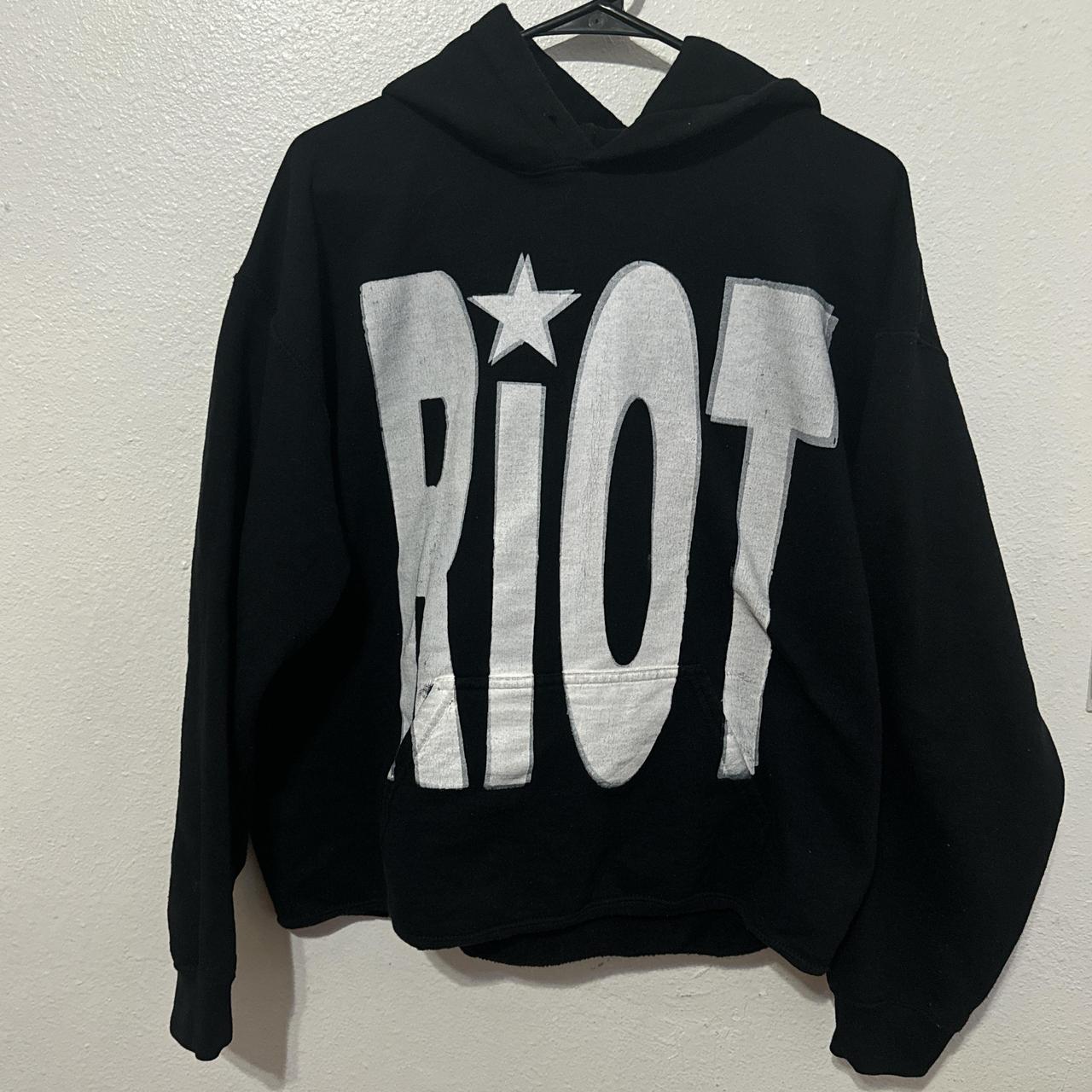 Uvsailles “RIOT” Hoodie Size: L Great Condition... - Depop