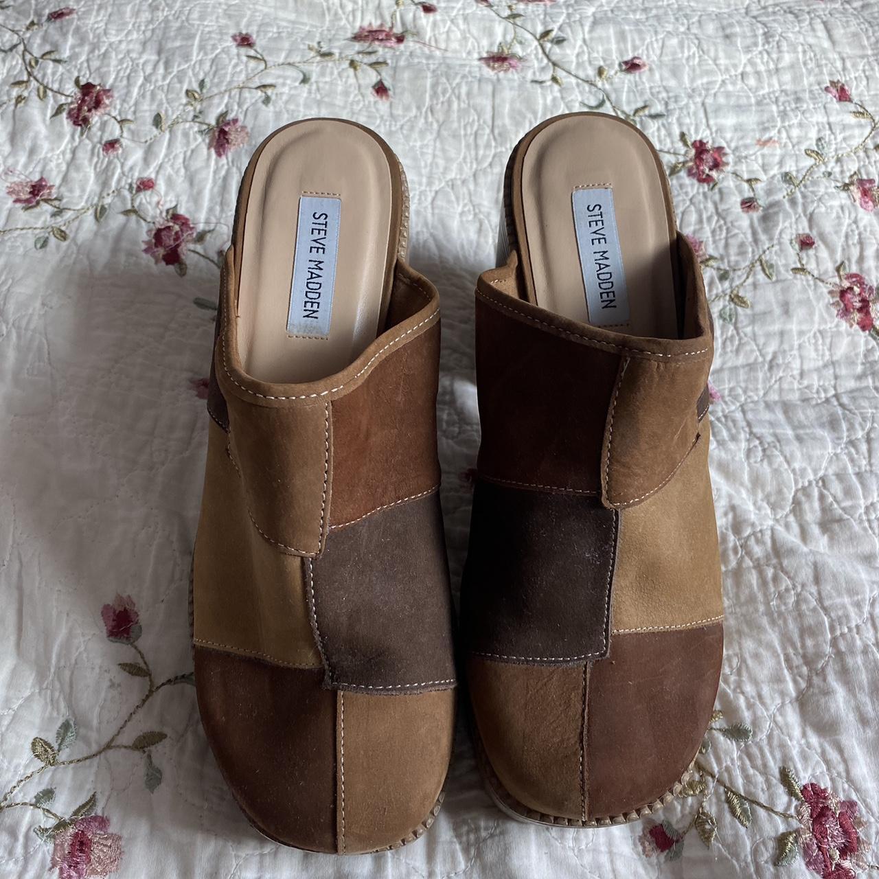 steve madden patchwork clog heels *womens 11 - Depop