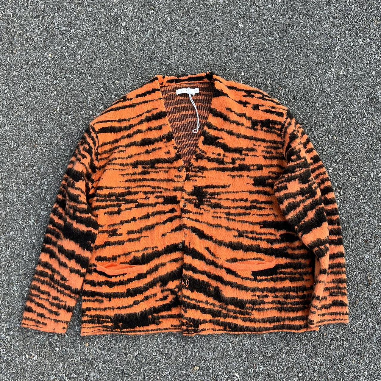 MNML Tiger Cardigan Tried On Size Large... - Depop