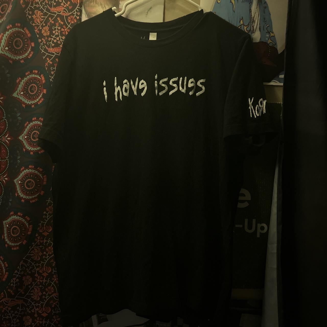 korn large black tshirt (i have issues), 100% cotton... - Depop