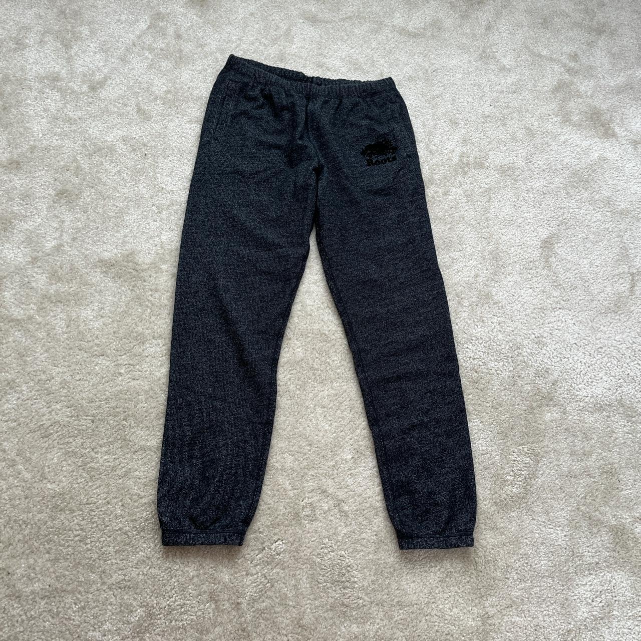 Roots Women's Black Joggers-tracksuits | Depop