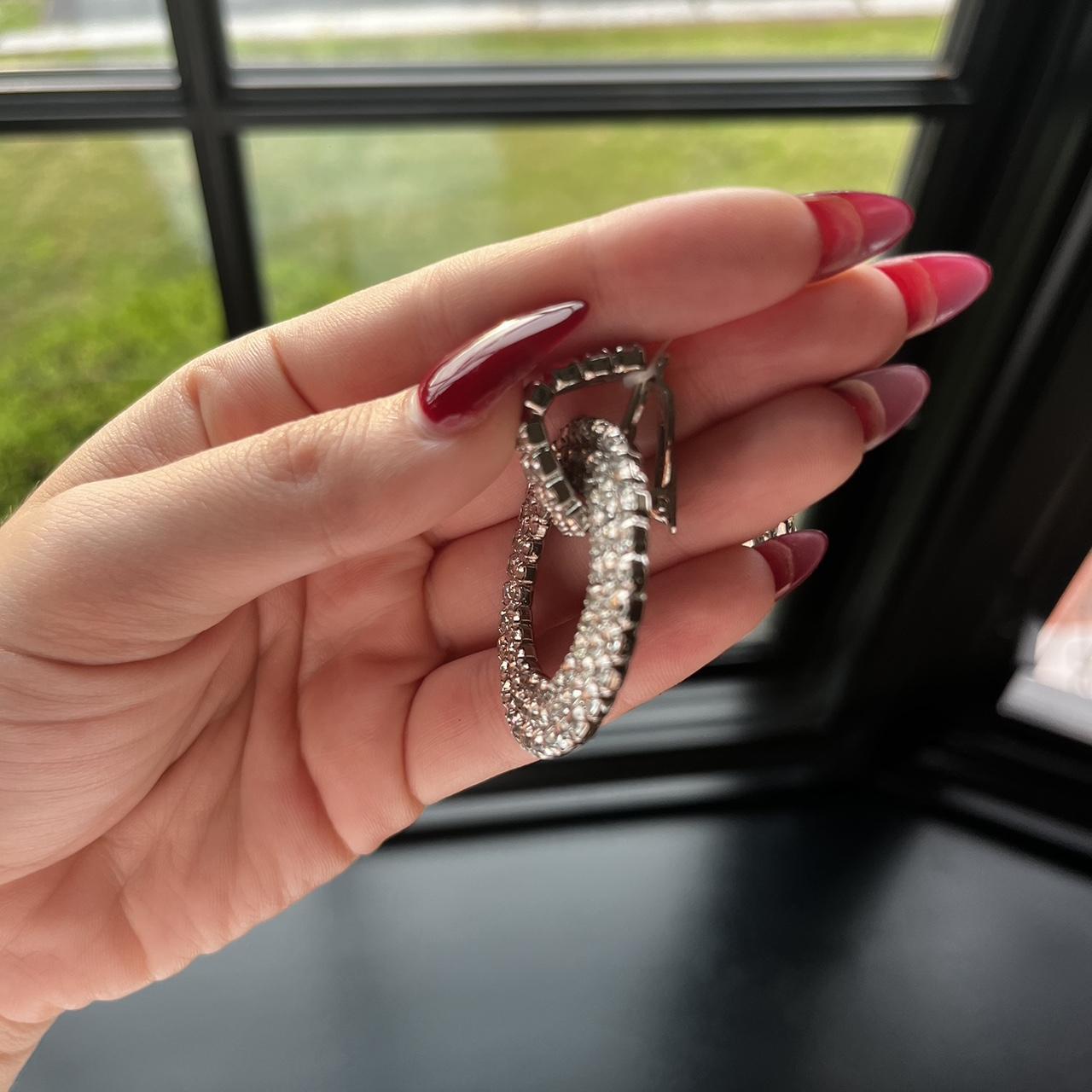 Bling Clip On Earrings - Depop