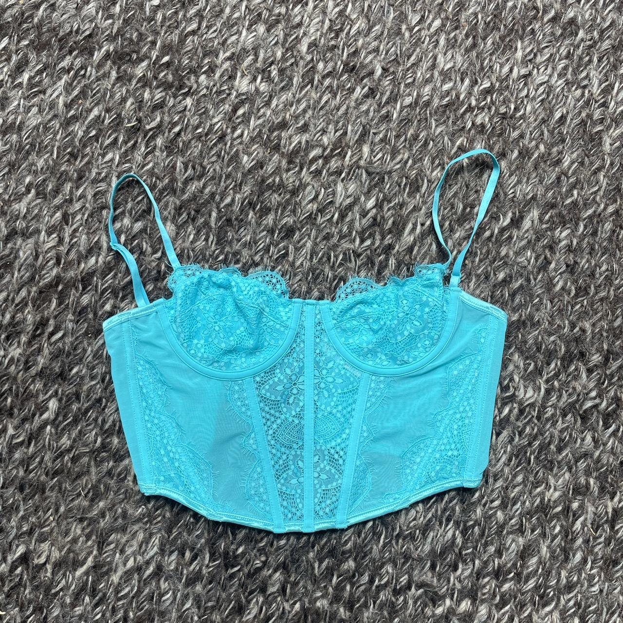 Glassons turquoise corset. Love it so much, just... - Depop