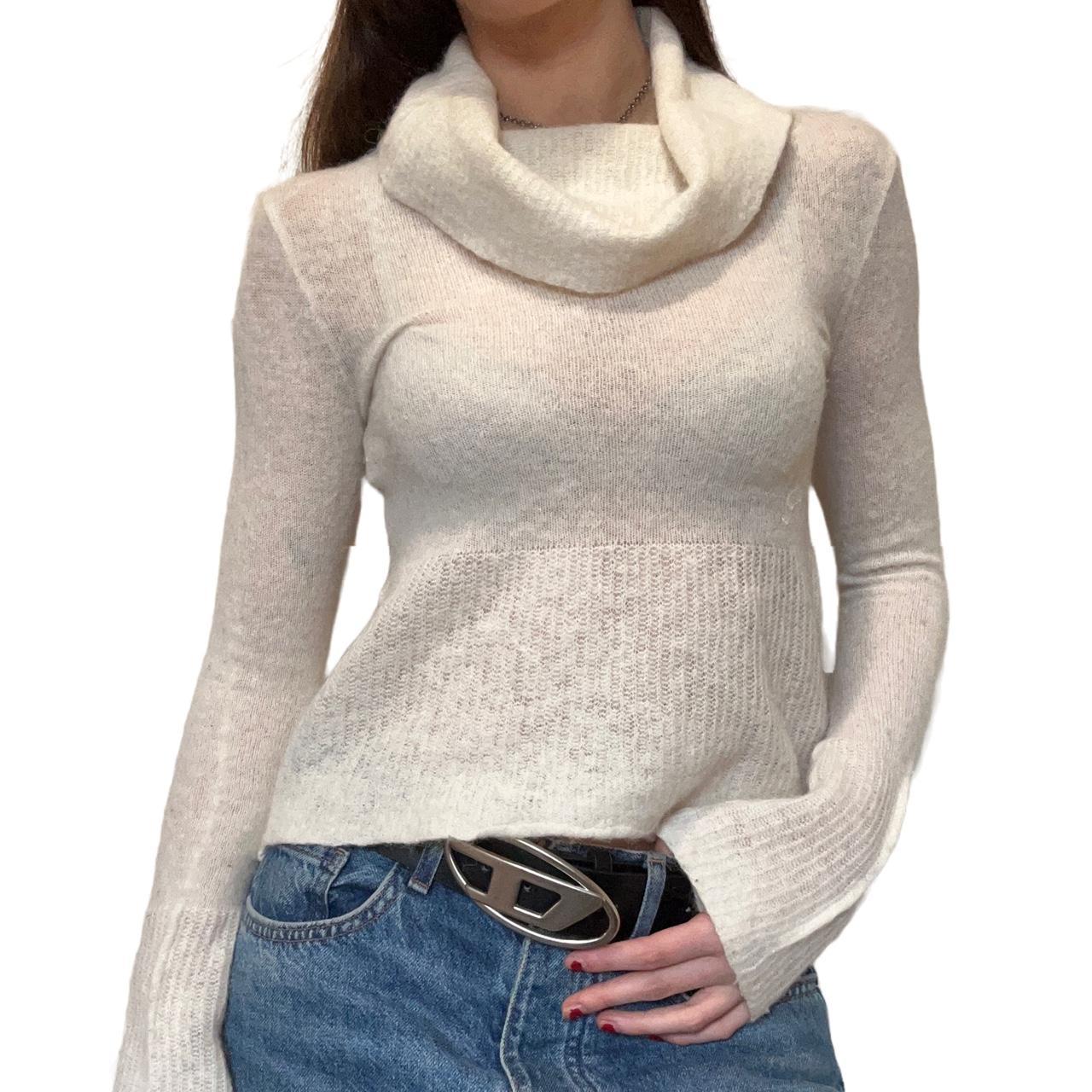 Stunning y2k/90s vintage babydoll jumper! Real wool... - Depop